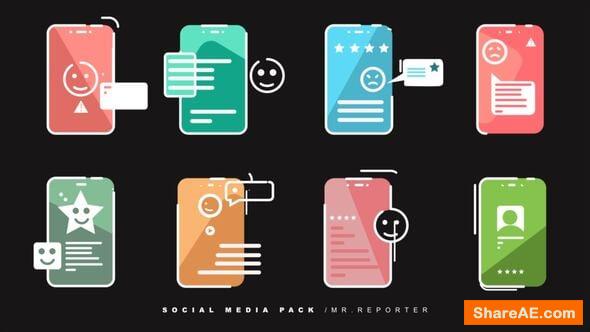 Videohive Social Media Icon Pack » free after effects templates | after ...